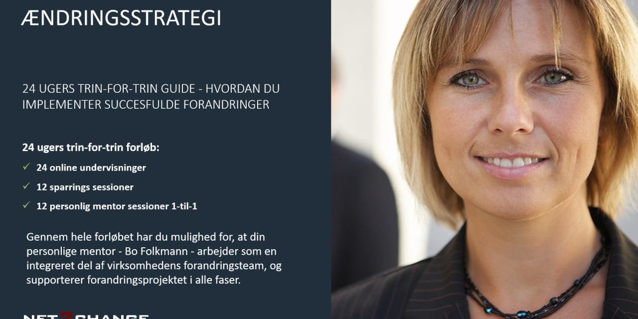 Forandringsledelse kursus | 24 ugers trin-for-trin læringsforløb